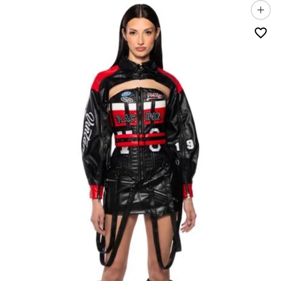Other | 3 Piece Faux Leather Racing Outfit | Poshmark